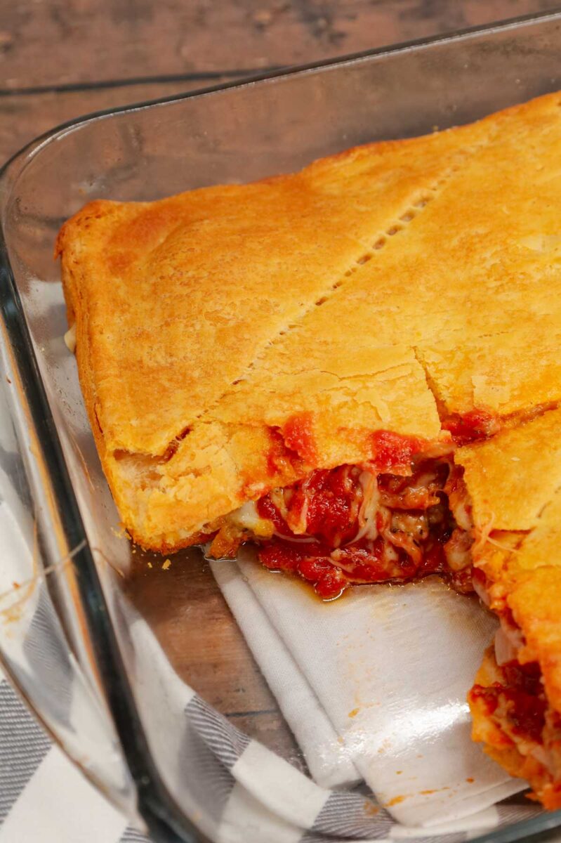 Pizza Pot Pie - THIS IS NOT DIET FOOD