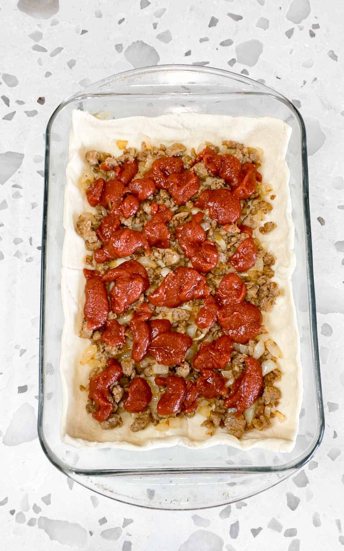 Pizza Pot Pie - THIS IS NOT DIET FOOD