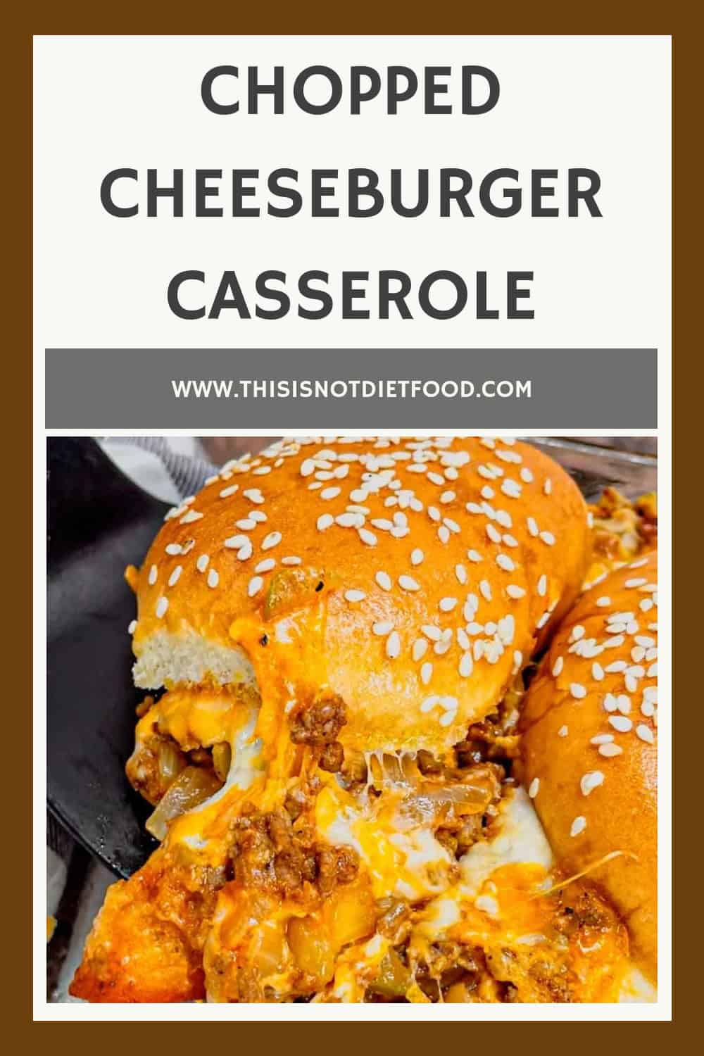 Chopped Cheeseburger Casserole - THIS IS NOT DIET FOOD