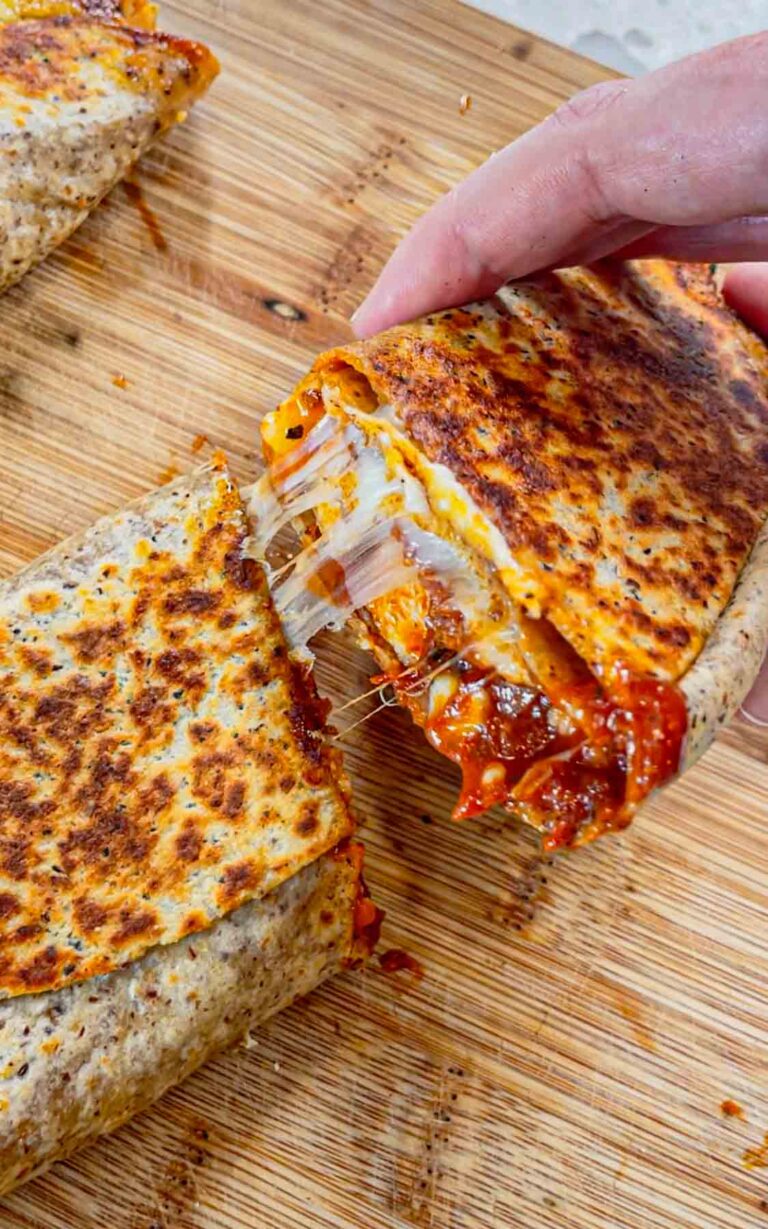 Chicken and Pepperoni Pizza Melts - High Protein - THIS IS NOT DIET FOOD
