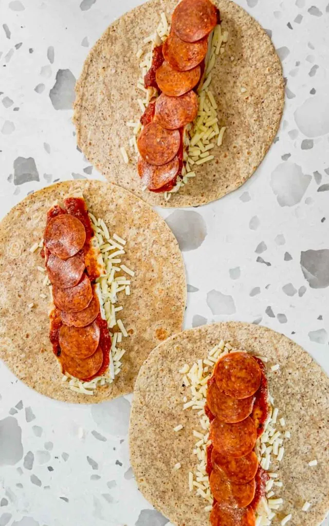 Chicken and Pepperoni Pizza Melts - High Protein - THIS IS NOT DIET FOOD