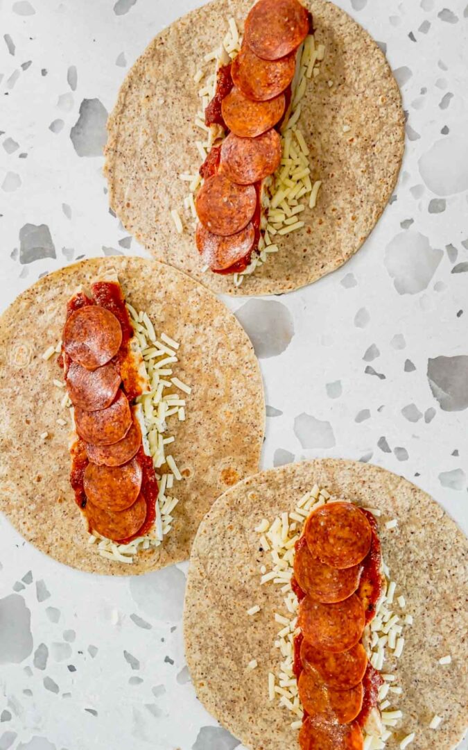 Chicken and Pepperoni Pizza Melts - High Protein - THIS IS NOT DIET FOOD