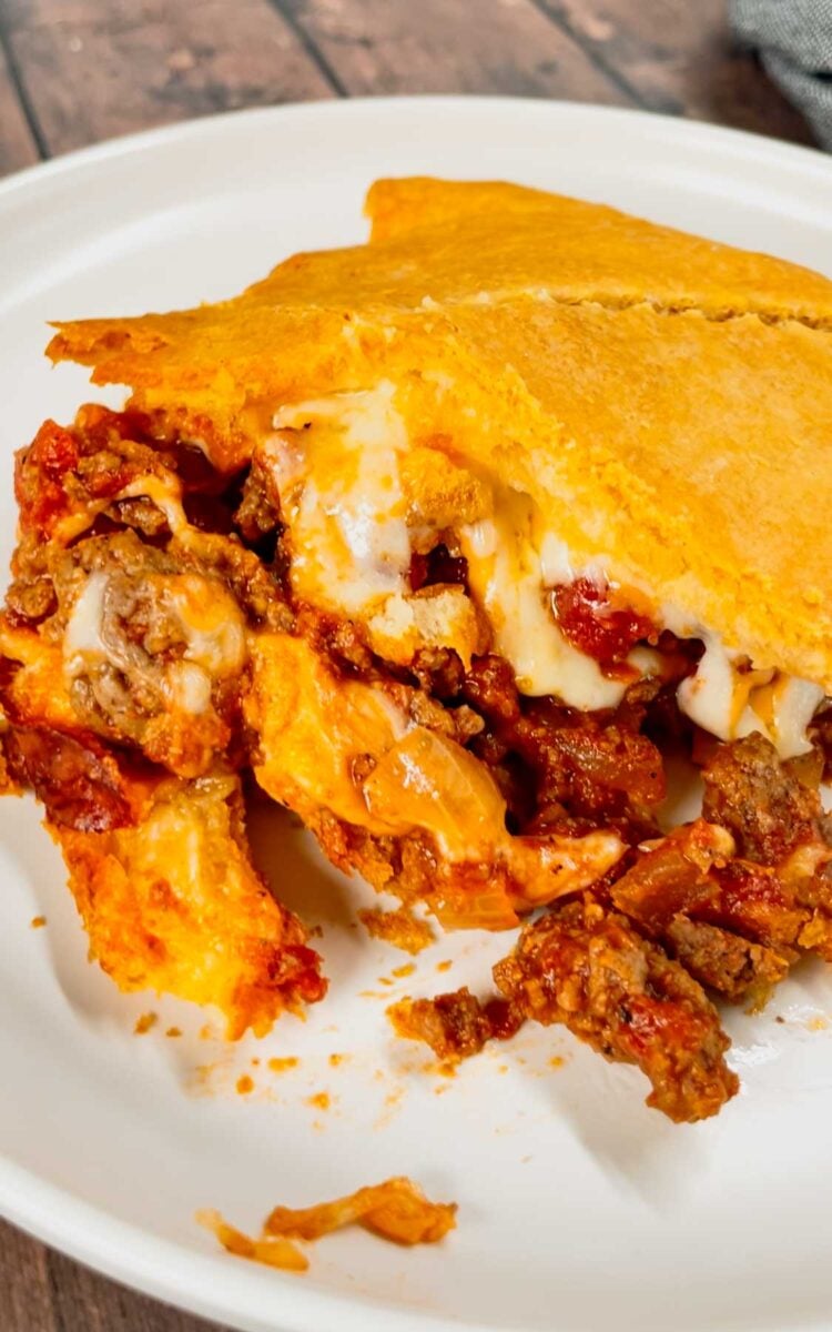 Crescent Roll Cheeseburger Casserole - THIS IS NOT DIET FOOD