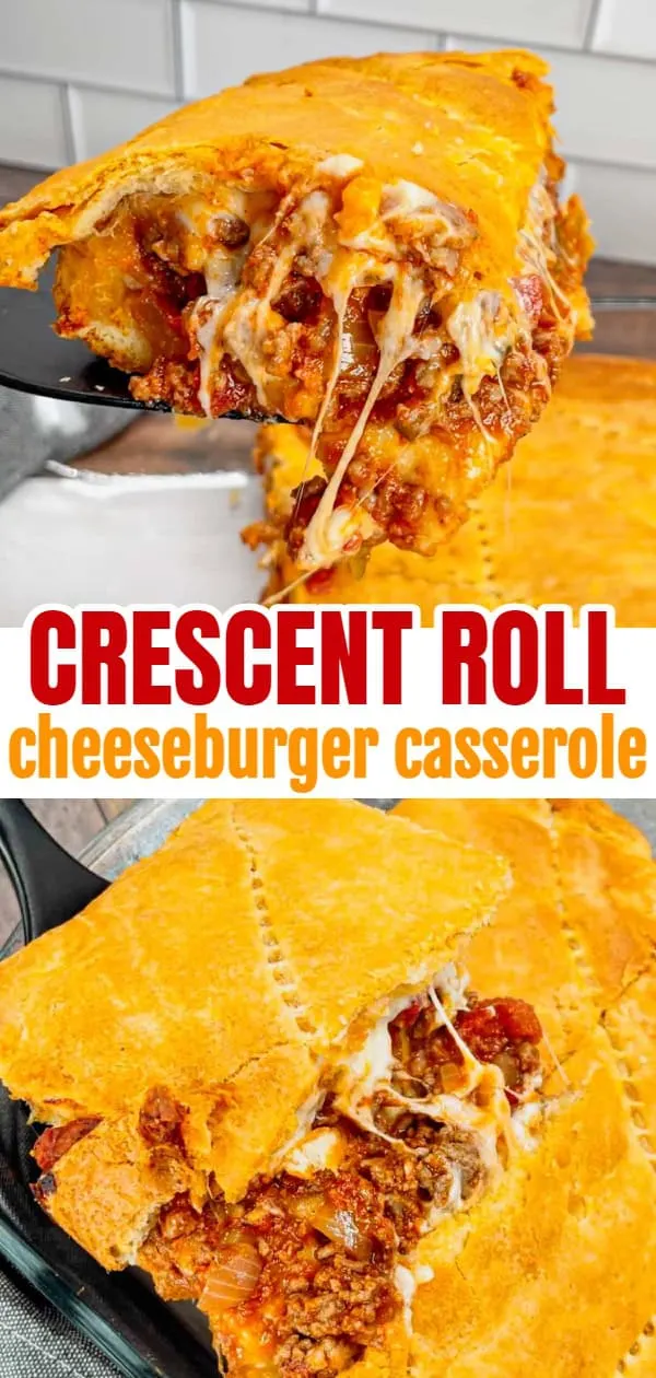 Crescent Roll Cheeseburger Casserole - THIS IS NOT DIET FOOD
