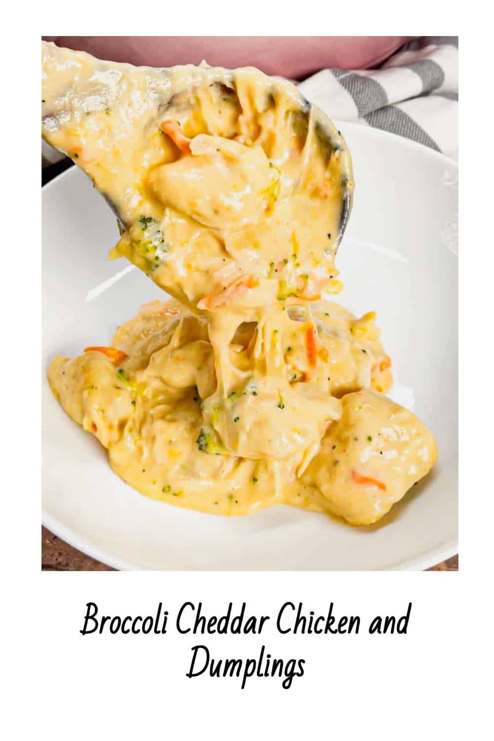 Broccoli Cheddar Chicken and Dumplings - THIS IS NOT DIET FOOD