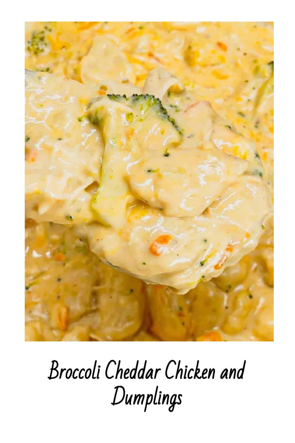 Broccoli Cheddar Chicken and Dumplings - THIS IS NOT DIET FOOD