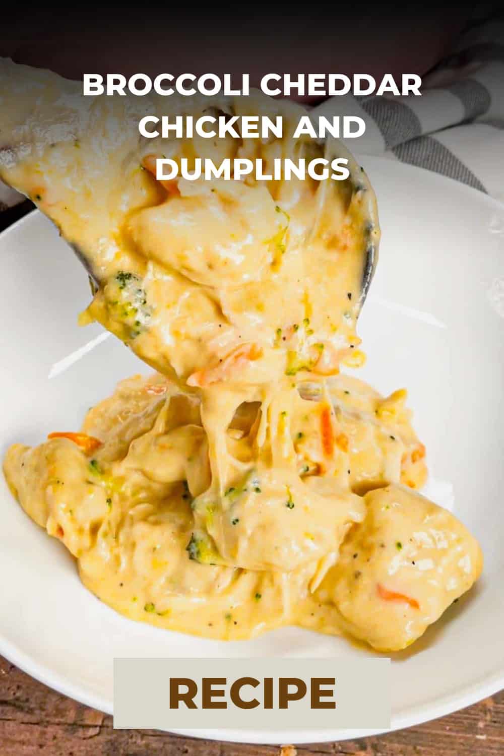 Broccoli Cheddar Chicken and Dumplings - THIS IS NOT DIET FOOD