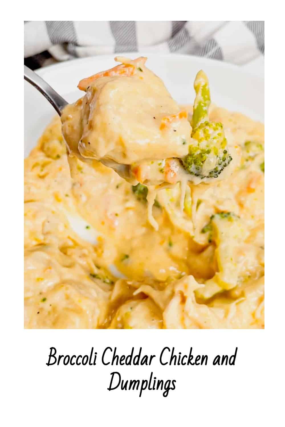 Broccoli Cheddar Chicken and Dumplings - THIS IS NOT DIET FOOD