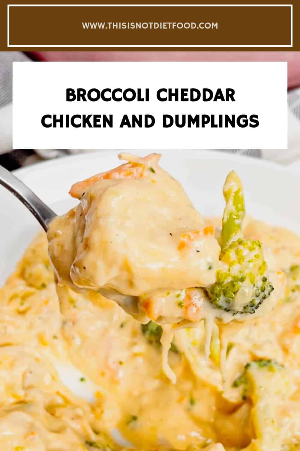 Broccoli Cheddar Chicken and Dumplings - THIS IS NOT DIET FOOD