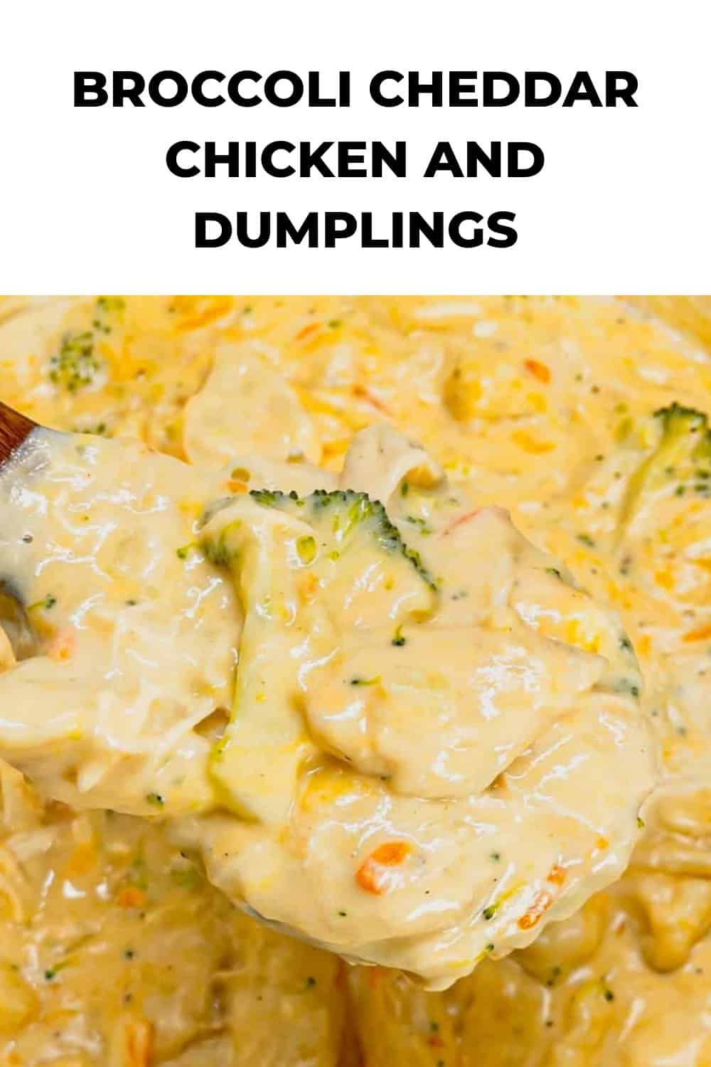 Broccoli Cheddar Chicken and Dumplings - THIS IS NOT DIET FOOD