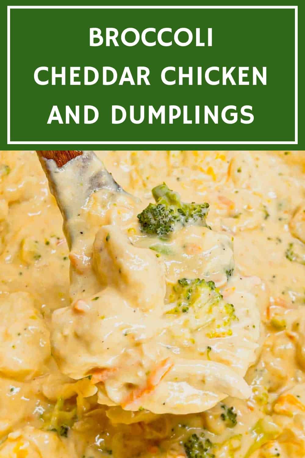 Broccoli Cheddar Chicken and Dumplings - THIS IS NOT DIET FOOD