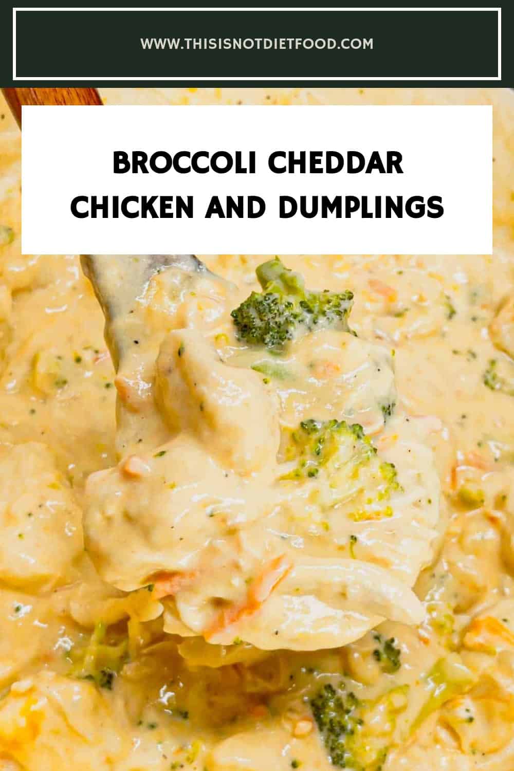 Broccoli Cheddar Chicken and Dumplings - THIS IS NOT DIET FOOD