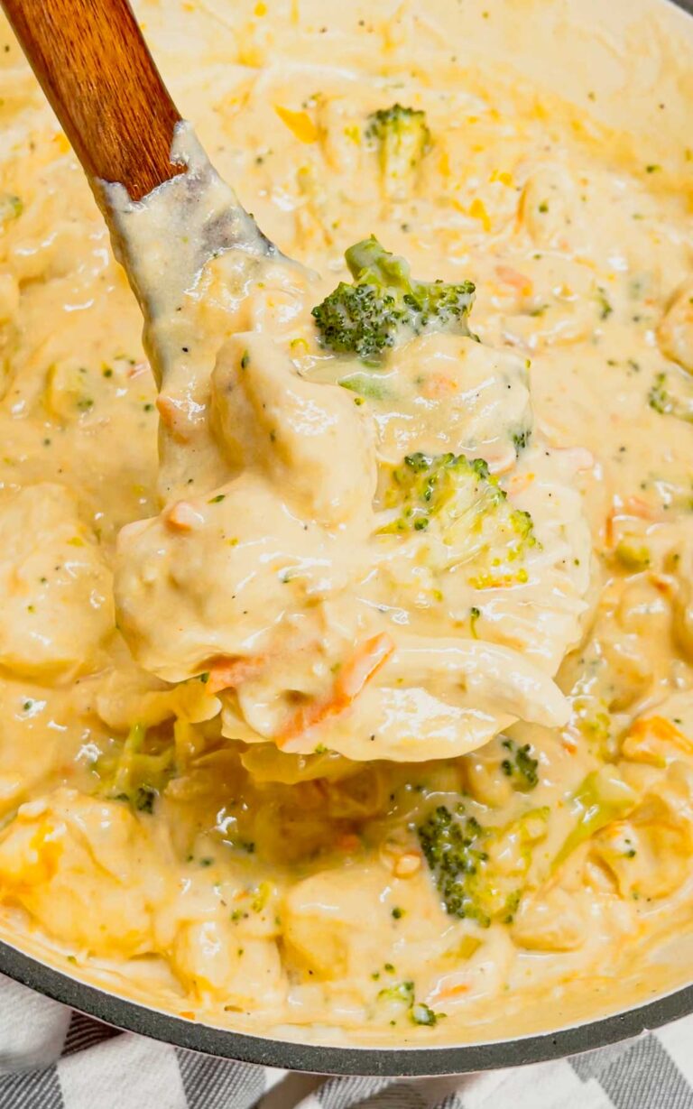 Broccoli Cheddar Chicken and Dumplings - THIS IS NOT DIET FOOD