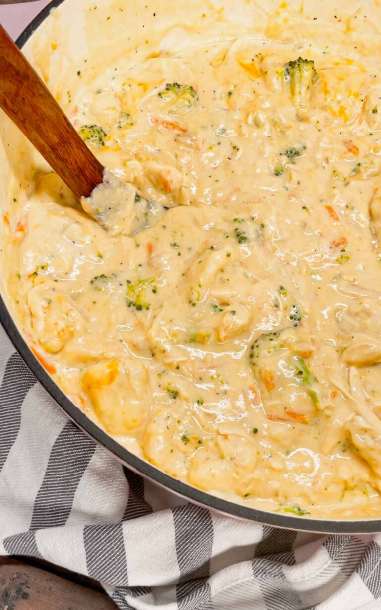 Broccoli Cheddar Chicken and Dumplings - THIS IS NOT DIET FOOD