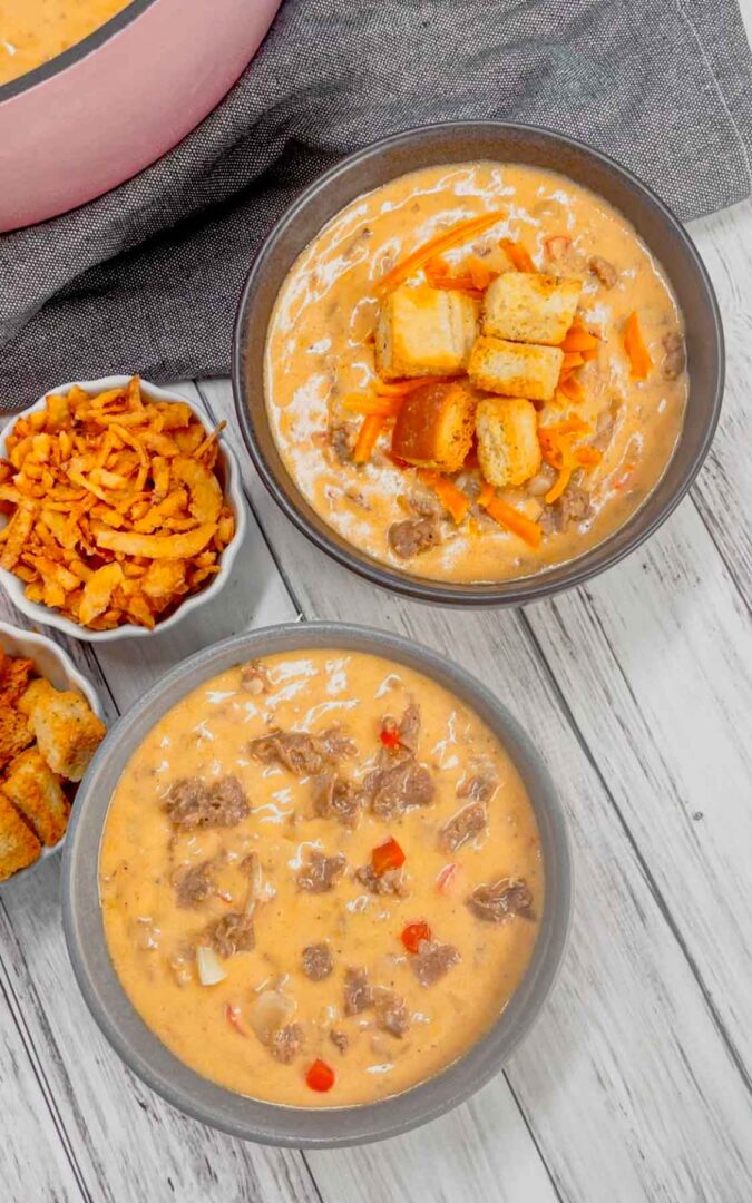 Roast Beef and Cheddar Soup - THIS IS NOT DIET FOOD