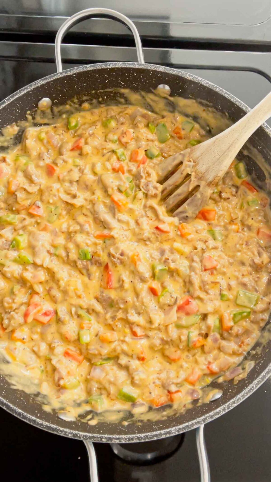Cheddar Bay Philly Cheese Steak Cobbler - THIS IS NOT DIET FOOD