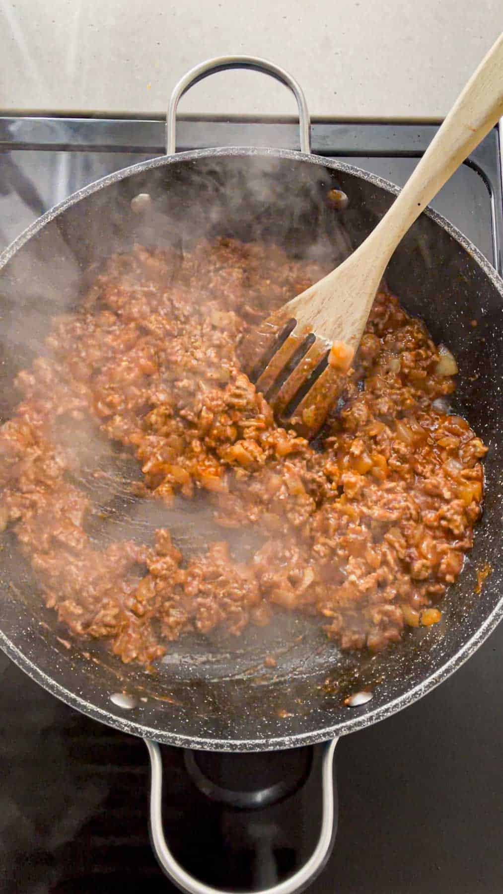 Sloppy Joe Pierogi Casserole - THIS IS NOT DIET FOOD