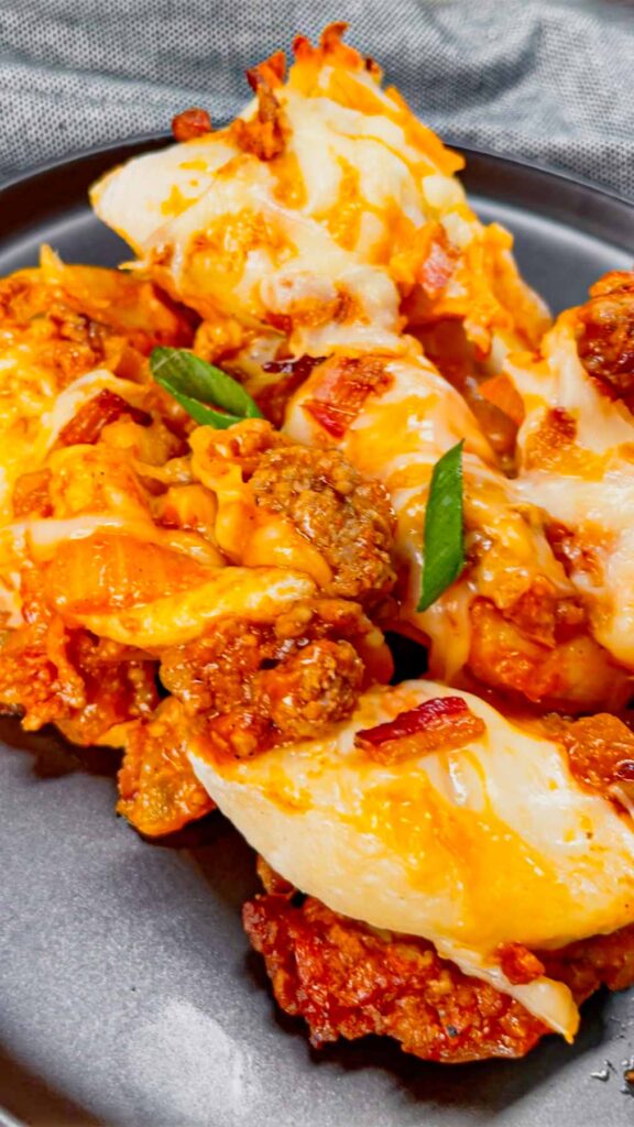 Sloppy Joe Pierogi Casserole - THIS IS NOT DIET FOOD