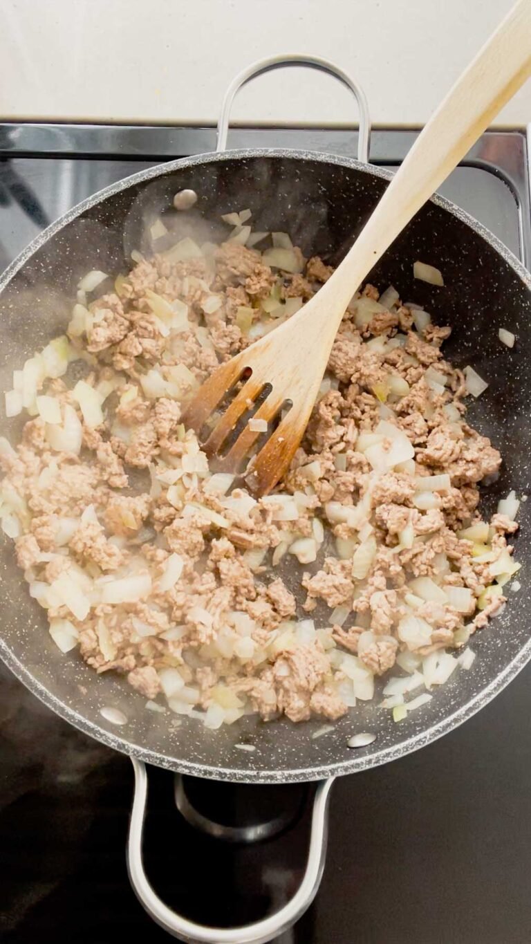 Sloppy Joe Pierogi Casserole - THIS IS NOT DIET FOOD