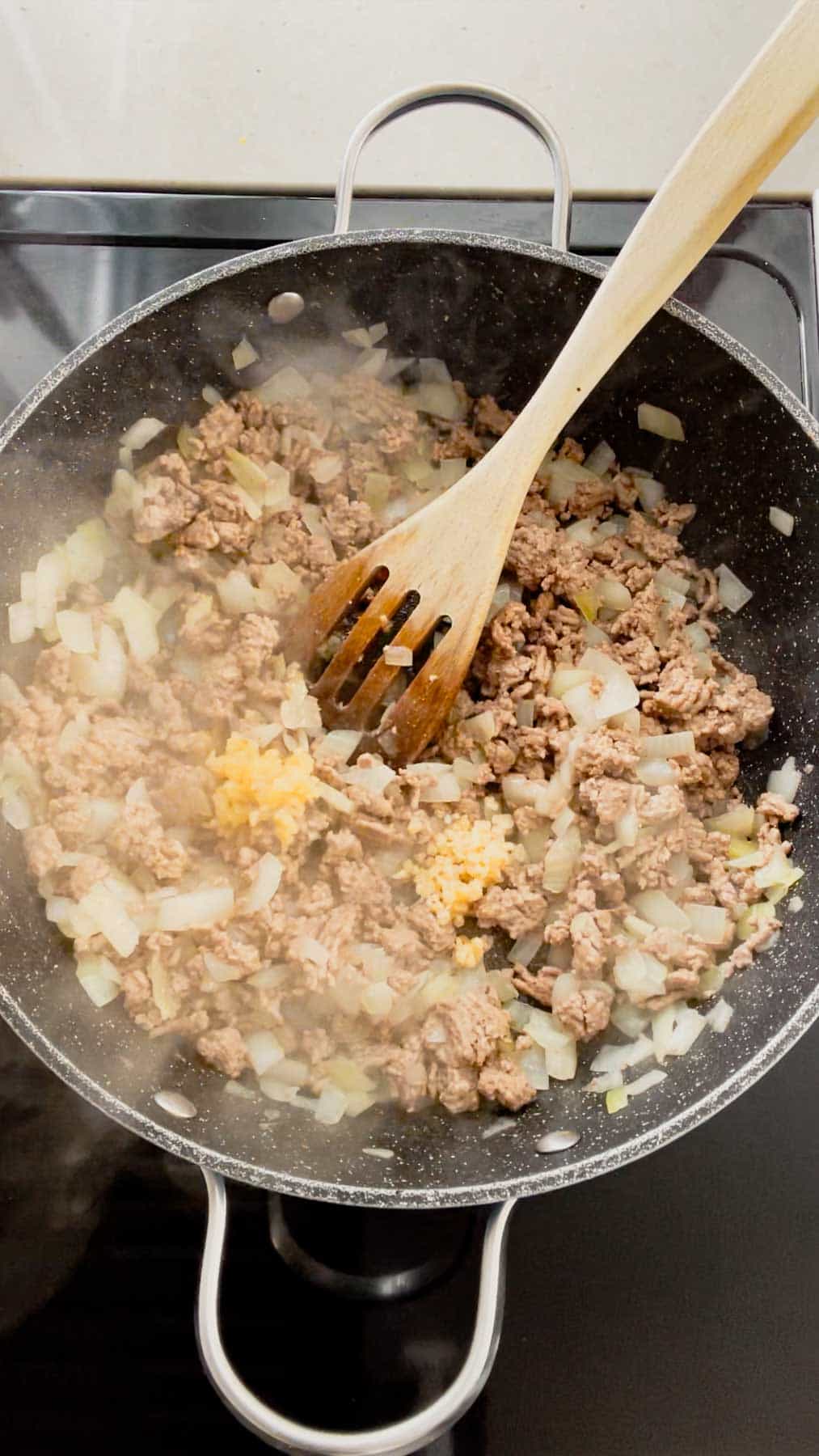 Sloppy Joe Pierogi Casserole - THIS IS NOT DIET FOOD