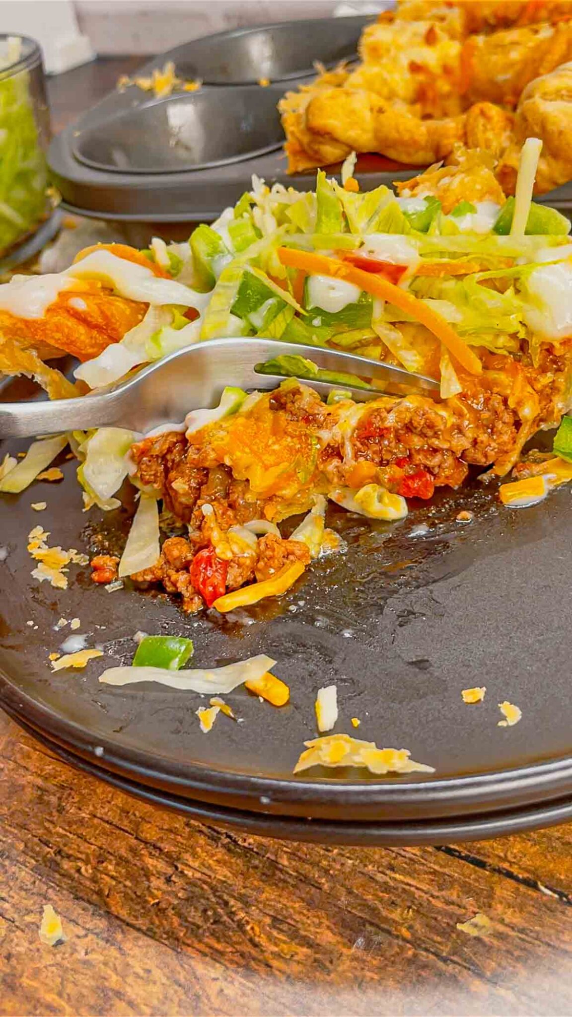 Individual Taco Pot Pies - THIS IS NOT DIET FOOD