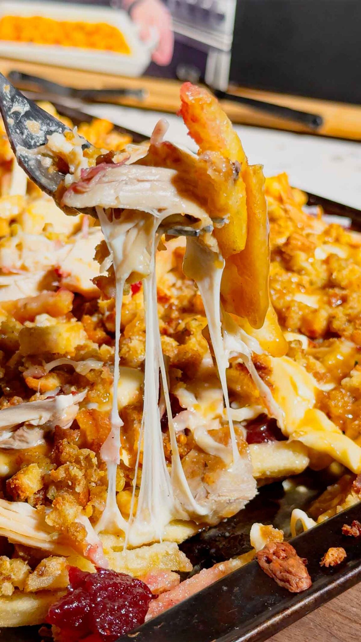 Sheet Pan Thanksgiving Poutine - THIS IS NOT DIET FOOD