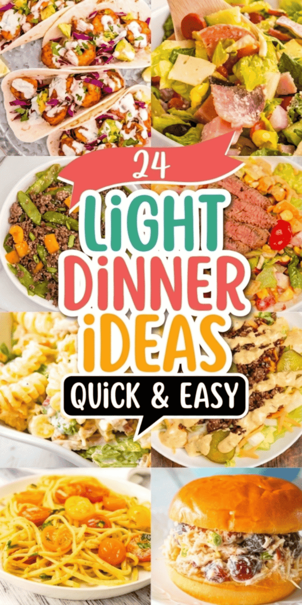 24 Light Dinner Ideas - THIS IS NOT DIET FOOD