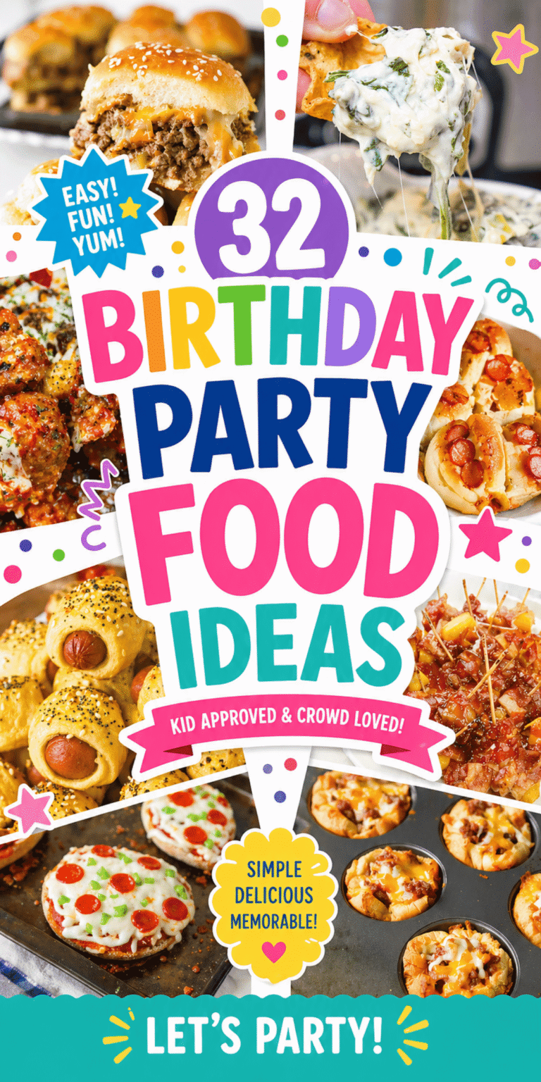 32 Birthday Food Ideas - THIS IS NOT DIET FOOD