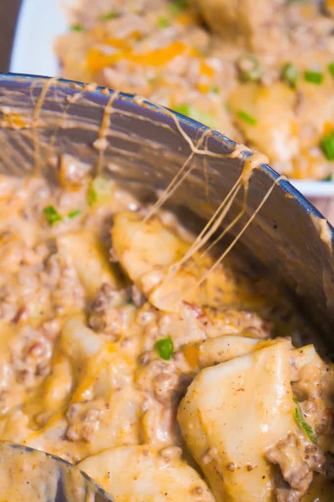 Bacon Cheeseburger Pierogies - THIS IS NOT DIET FOOD