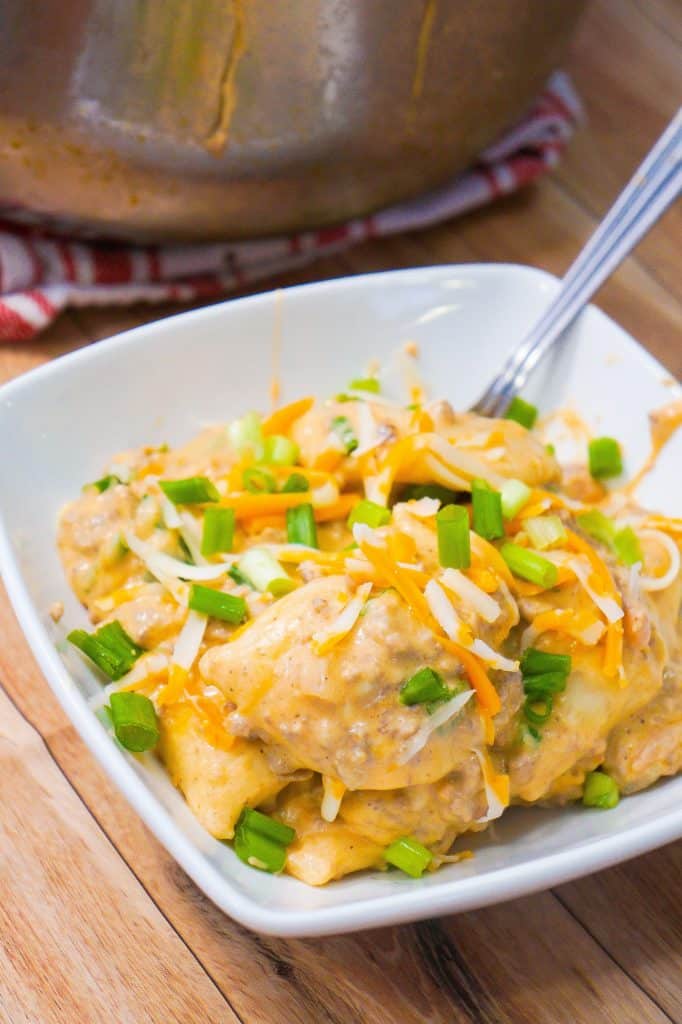 Bacon Cheeseburger Pierogies - THIS IS NOT DIET FOOD