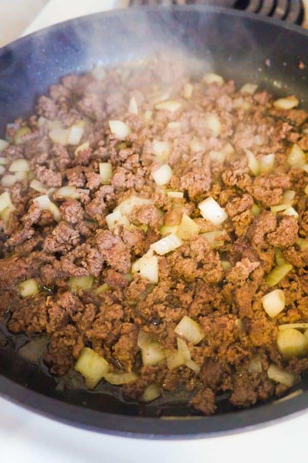 Cheesy Tomato Ground Beef and Rice - THIS IS NOT DIET FOOD