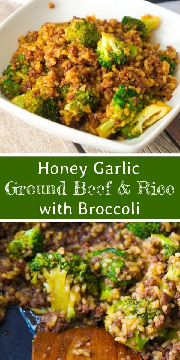 Honey Garlic Ground Beef and Rice with Broccoli - THIS IS NOT DIET FOOD