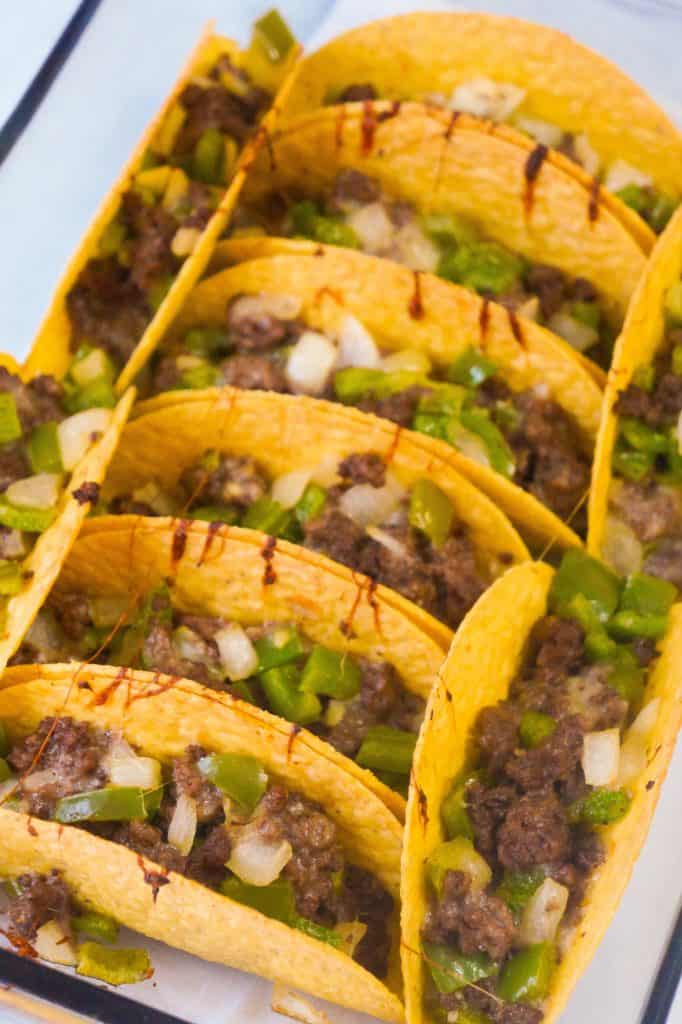 Philly Cheese Steak Tacos - THIS IS NOT DIET FOOD