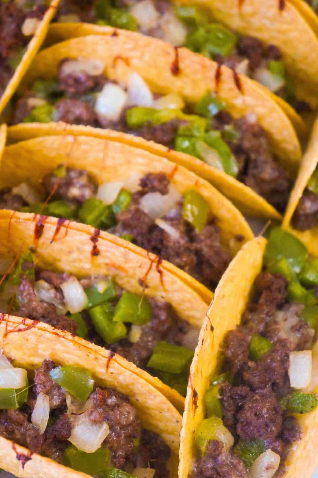 Philly Cheese Steak Tacos - THIS IS NOT DIET FOOD