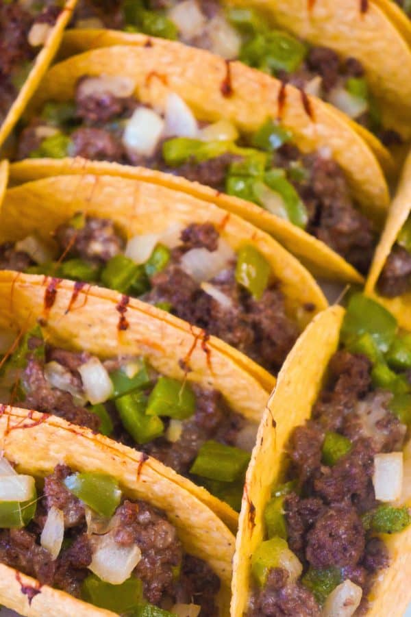 Philly Cheese Steak Tacos - THIS IS NOT DIET FOOD