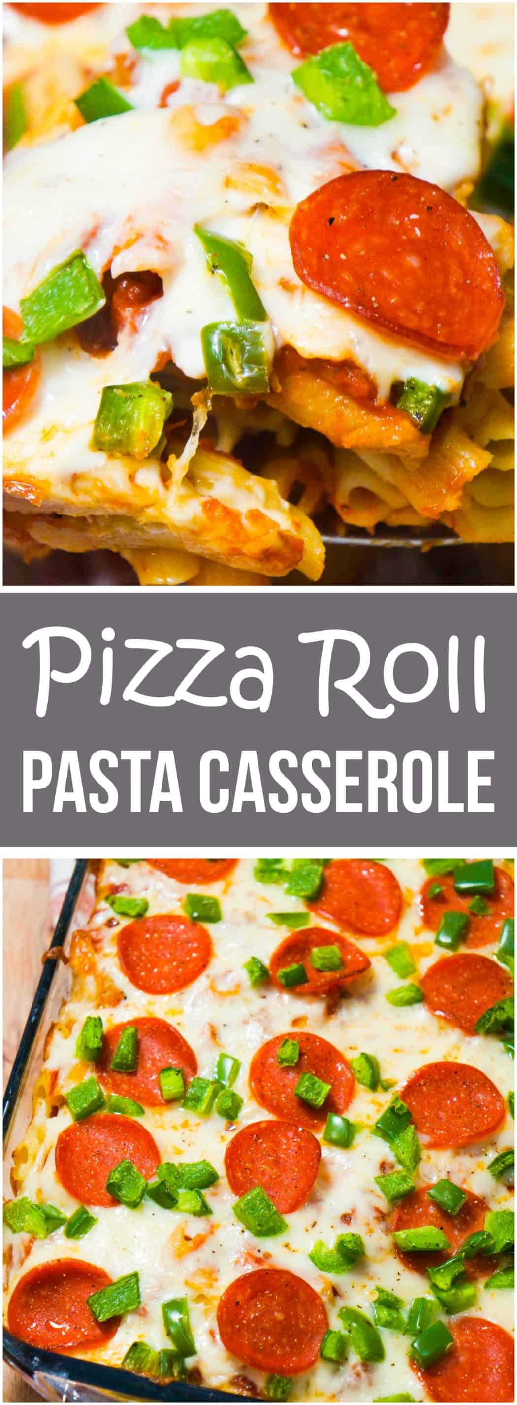 Pizza Roll Pasta Casserole - THIS IS NOT DIET FOOD