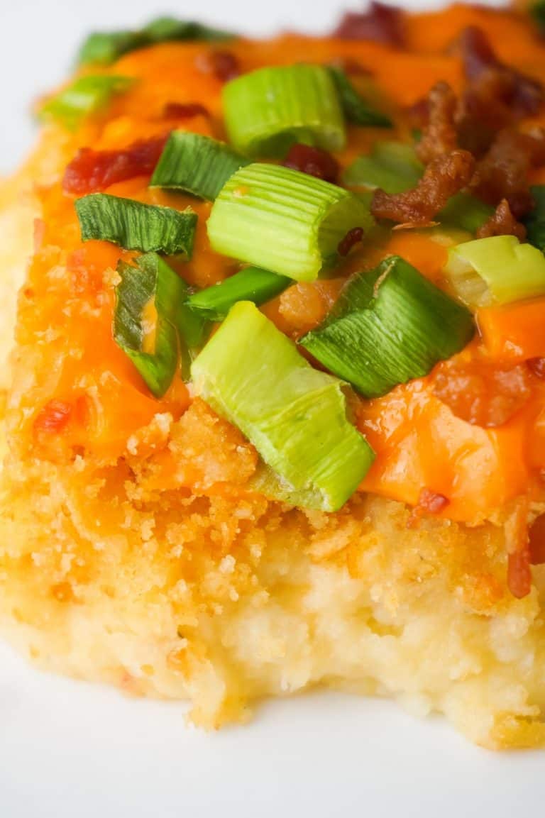 The Best Loaded Mashed Potato Casserole - THIS IS NOT DIET FOOD
